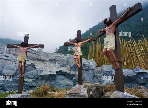 Crucifixion Of Jesus Christ Two Thieves Hi Res Stock Photography And