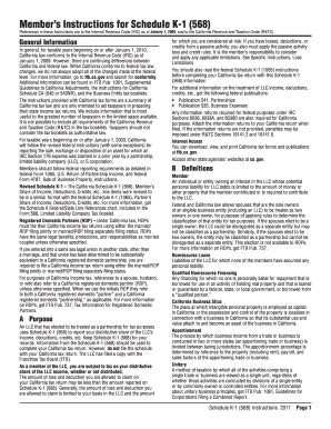 2017 2024 Form CA FTB Schedule K 1 568 Instructions Fill Online