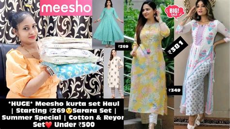 Huge Meesho Kurta Set Try On Starting Summer Special