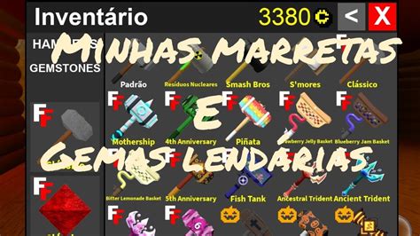 Minhas Marretas E Gemas Lendarias Do Flee Roblox Flee The Facility