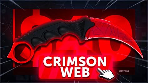 The 40 Karambit Crimson Web KeyDrop Case Opening YouTube