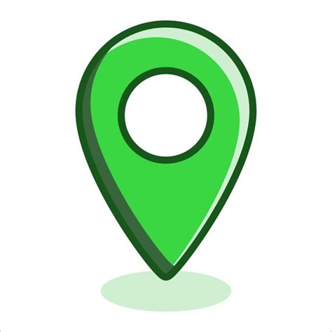 Icono De Puntero Verde Del Mapa Plantilla De S Mbolo De Elementos Gps