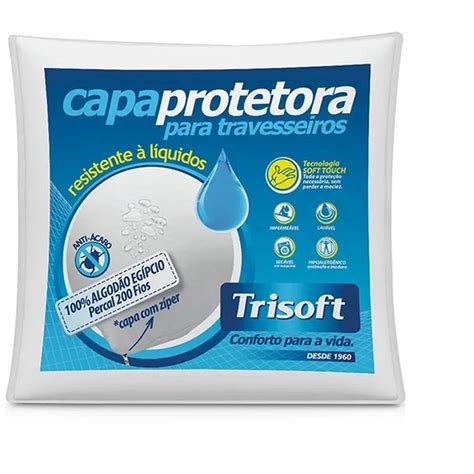 Capa Protetora De Travesseiro Em Percal 200 Fios Kit 2 Peças