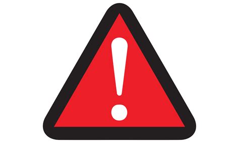 Warning Sign On Transparent Background Png