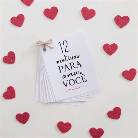 Mini Álbum Motivos para Amar Você Elo7 Produtos Especiais