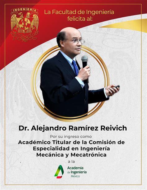 Ingeniería UNAM on Twitter La Facultad de Ingeniería felicita al Dr