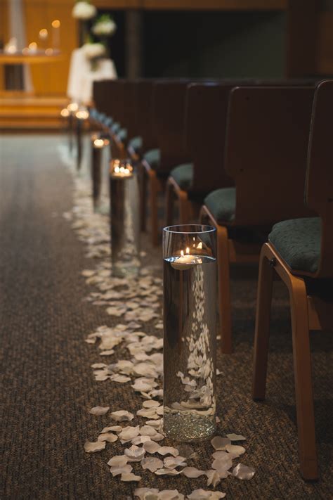 Tall Aisle Decor With Floating Candles Aisle Decor Floating Candles