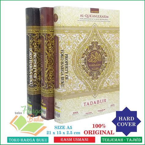 Jual Al Quran Tadabur A5 HC Ukurang Sedang Terjemah Dan Tajwid Warna