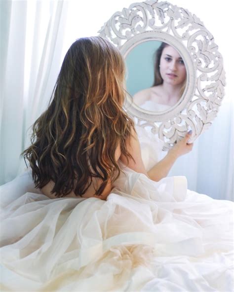 Premium Photo Portrait Of Naked Woman Looking Through Mirror
