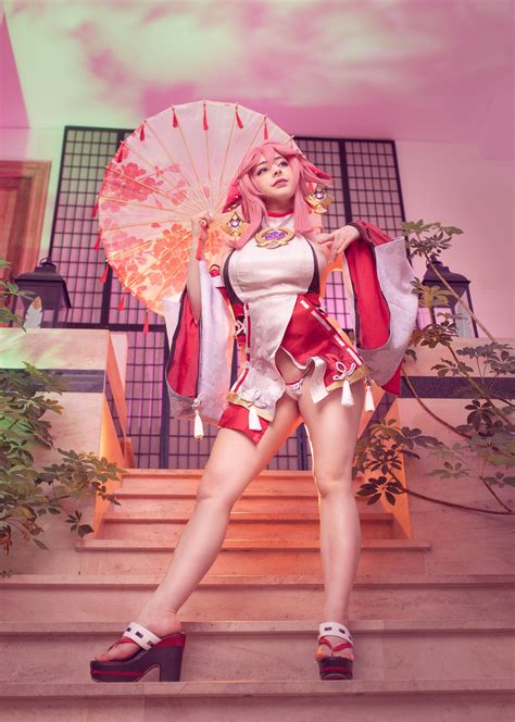 Yae Miko Genshin Impact By Mikomi Hokina R CosplayLewd