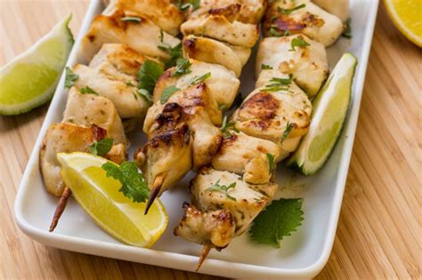 Brochettes de poulet marinés au citron Recette facile au barbecue