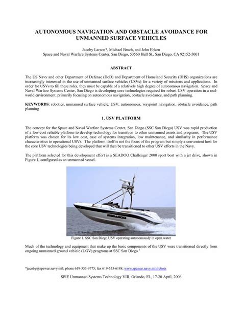 pdf autonomous navigation and obstacle avoidance for unmanned dokumen tips