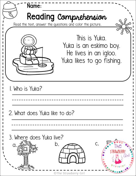 Wh Questions Reading Comprehension Worksheets Pdf