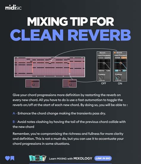 Mixing Tip For Clean Reverb Music Production Tips Midisic