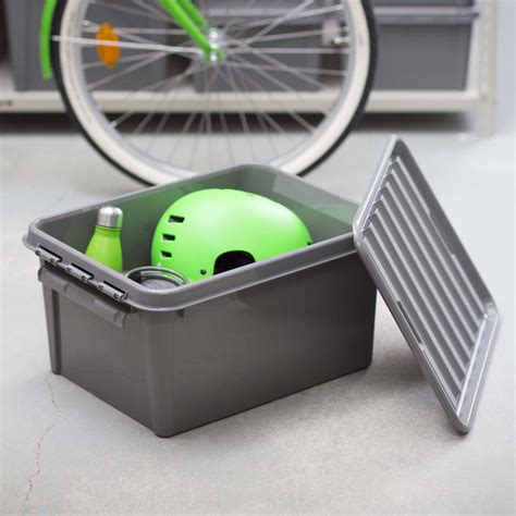 Boîte de rangement en plastique recyclé 32 litres ON RANGE TOUT