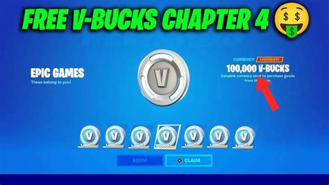 HOW TO GET FREE V BUCKS IN FORTNITE CHAPTER 4 YouTube