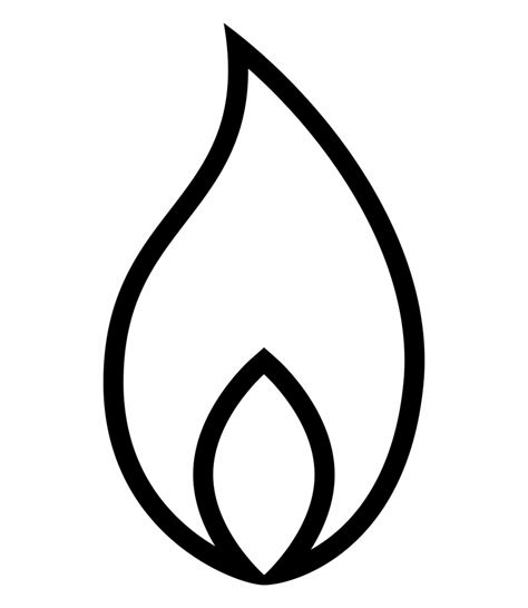 Flaming Torch Clipart Black And White