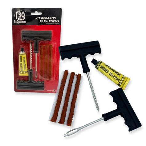 Kit Remendo Reparo Pneu Sem Câmara Macarrão Furo Carro Moto Leroy Merlin