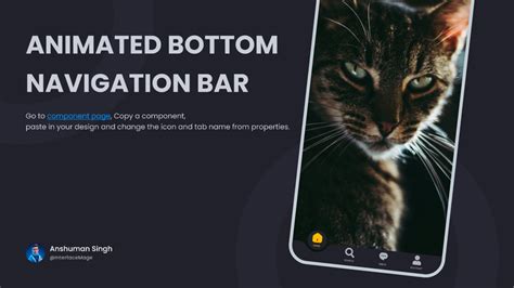 Animated Bottom Navigation Bar Figma