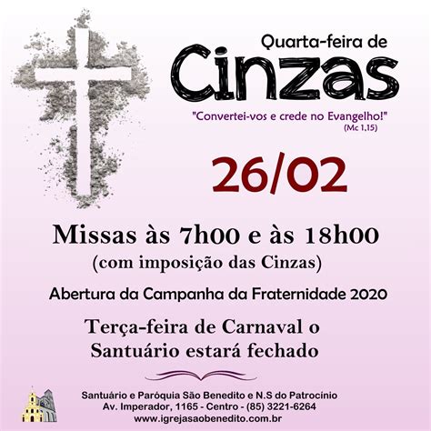 Quarta Feira De Cinzas E Abertura Da Campanha Da Fraternidade