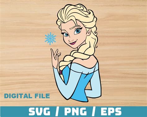 Elsa Svg Elsa Layered Svg Elsa Clipart PNG Frozen Svg Etsy