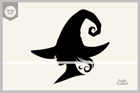 Witch Hat SVG File Clipart Silhouette Graphic By DESIGNS NOOK