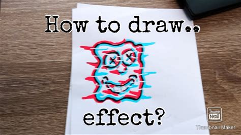 How To Draw Glitch Effect With Posca Markers YouTube