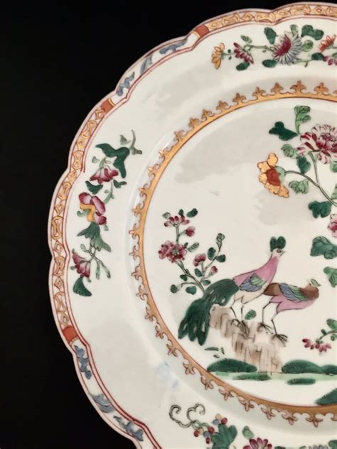 Proantic Assiette En Porcelaine Cie Des Indes Par Sanson 19 ème Siè