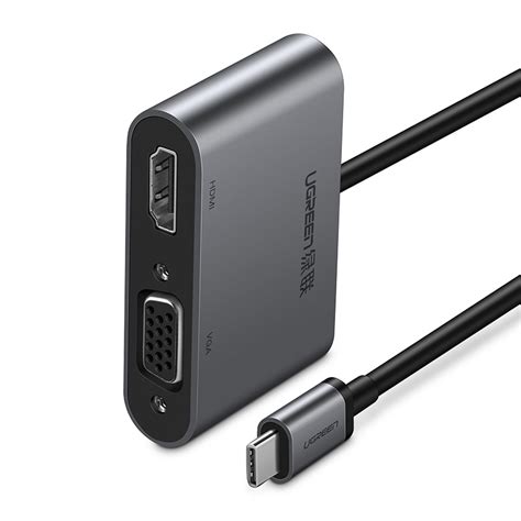 Ugreen Usb C To Hdmi Vga Converter With Pd Gray Surovi Enterprise Ltd