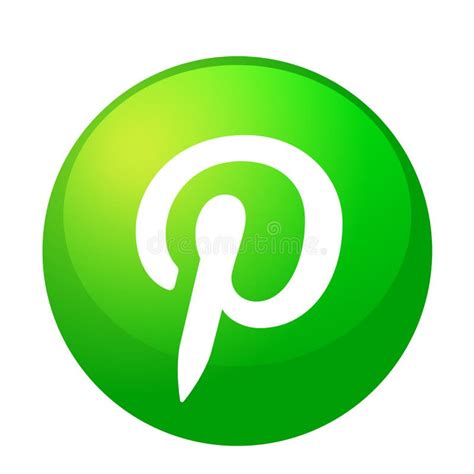 Icono Del Logotipo De Pinterest En Vector Social Rojo Del Elemento Del