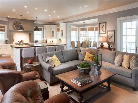 30 Small Open Concept Living Room DECOOMO