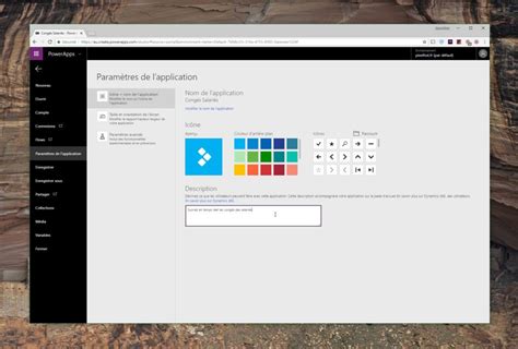 Powerapps créez une application à partir de vos données