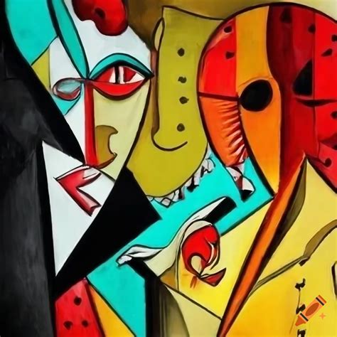 Abstract Black And White Cubist Artwork On Craiyon
