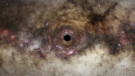 La gravité qui courbe la lumière révèle l un des plus grands trous