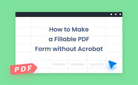 How To Make A Fillable PDF Form Without Acrobat 3 Ways For You