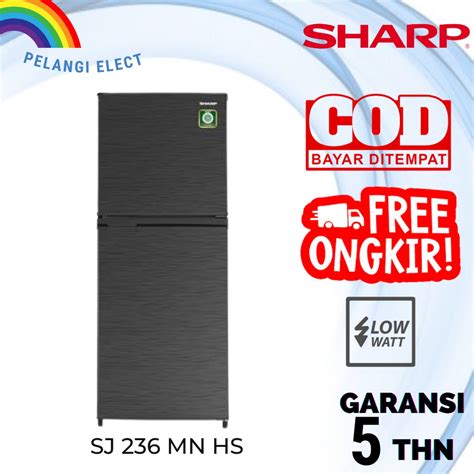 Jual Kulkas 2 Pintu SHARP SJ 236 MN HS 205 Liter DEFROST Shopee Indonesia