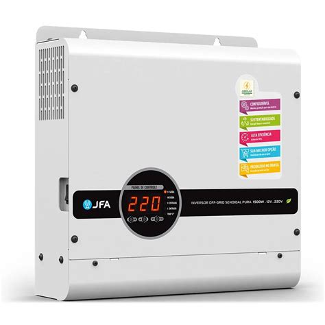 Inversor Off Grid Senoidal Pura 1500W 12V 127V