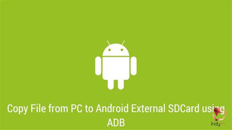 copy file from pc to android external sdcard using adb youtube