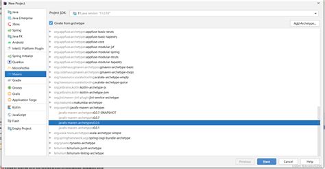 The Desired Archetype Does Not Exist Org Openjfx Javafx Archetype