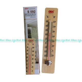 Jual Termometer Ruangan Gea Medical S092 Wooden Kayu Shopee Indonesia