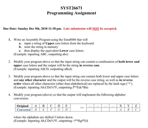 solved syst26671 programming assignment due date sunday dee