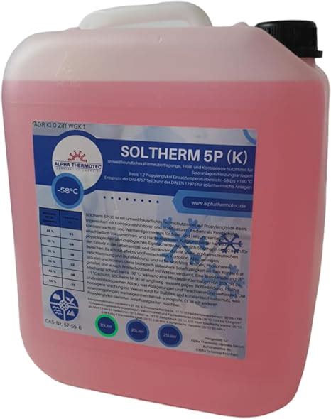 Solarflüssigkeit 10 l rot Konzentrat bis 58 C Frostschutz Solarfluid