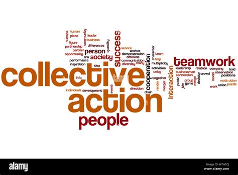 Collective Action Word Cloud Concept Stock Photo Alamy