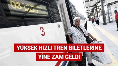Yüksek hızlı tren biletlerine yine zam geldi Eskişehir Haber Son