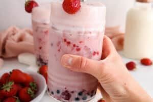 Strawberry Bubble Tea Boba Milk Tea Plant Based Jess