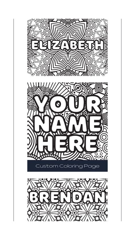 Two Different Designs With The Words Your Name Here