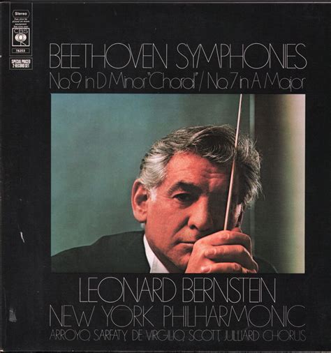 Beethoven Symphony No 9 Choral Symphony No 7 Leonard Bernstein