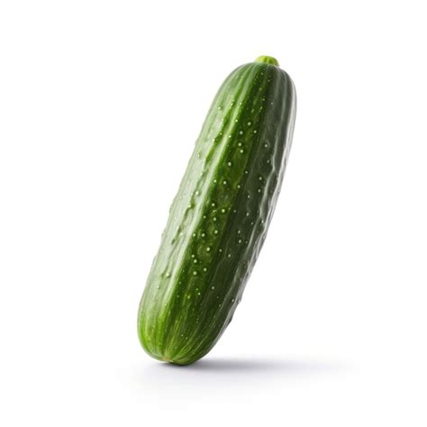 Pepino Aislado Sobre Fondo Blanco Ia Generativa Foto Premium