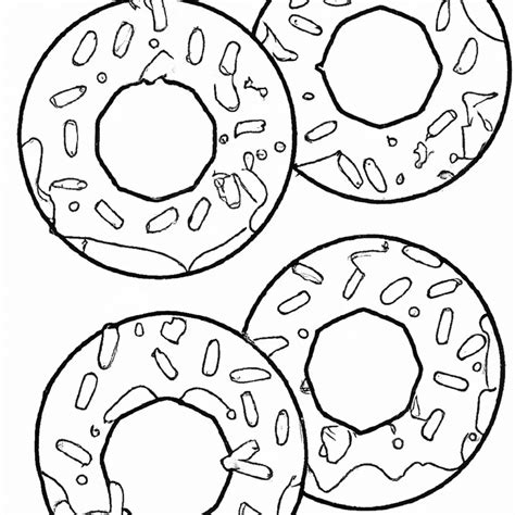 10 Lindos Desenhos De Rosquinhas Para Imprimir E Colorir