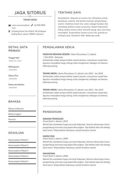 Contoh Cv Lamaran Kerja Lulusan Smk Dan Cara Membuatnya Off
